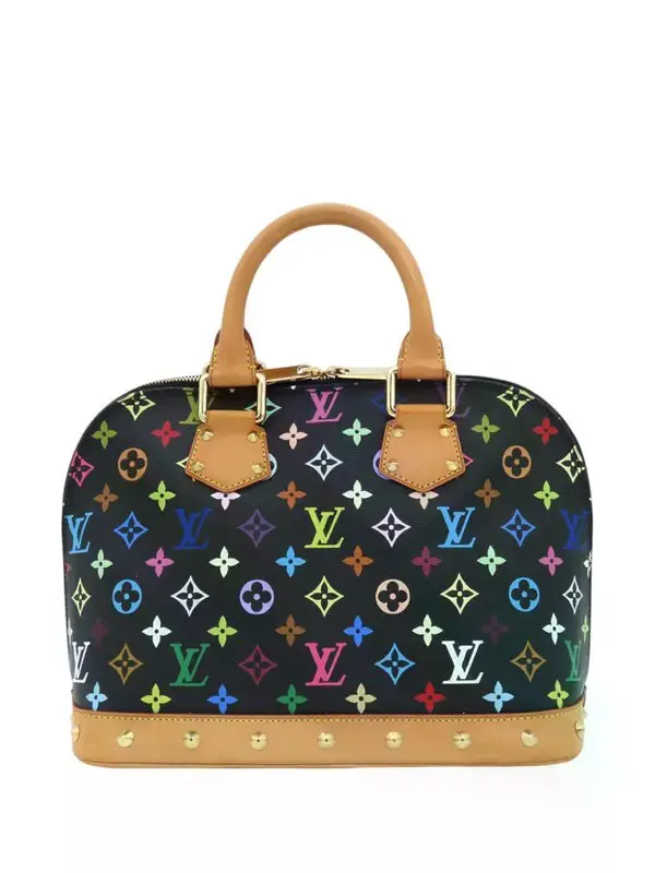 LOUIS VUITTON Monogram Multicolore Alma Pm Handbag - Black