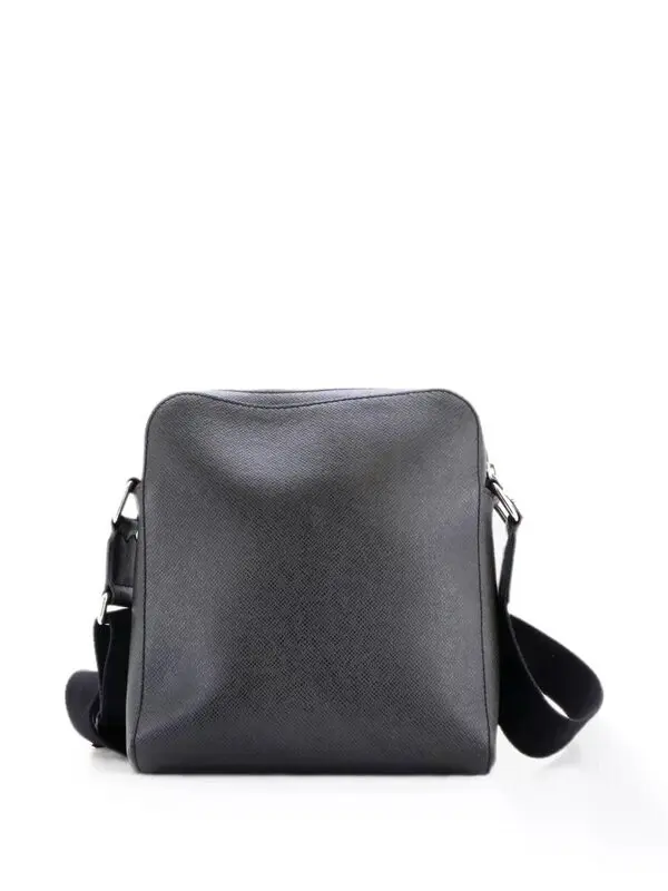 LOUIS VUITTON Taiga Leather Crossbody Bag - Grey