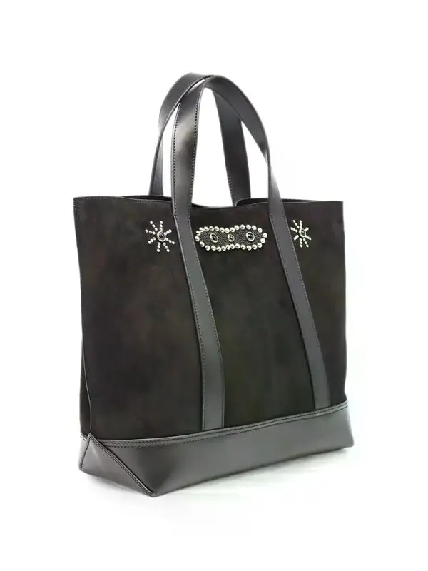HTC LOS ANGELES Stud-embellished Suede Tote Bag