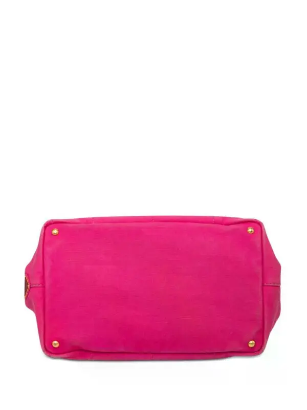 Prada 2010-2026 Canvas Canapa Logo Satchel