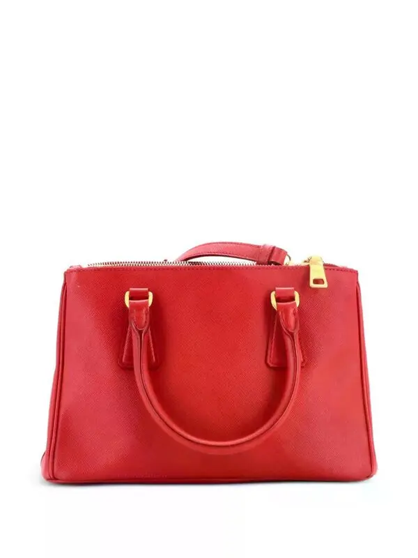 Prada Saffiano Leather Tote Bag - Red