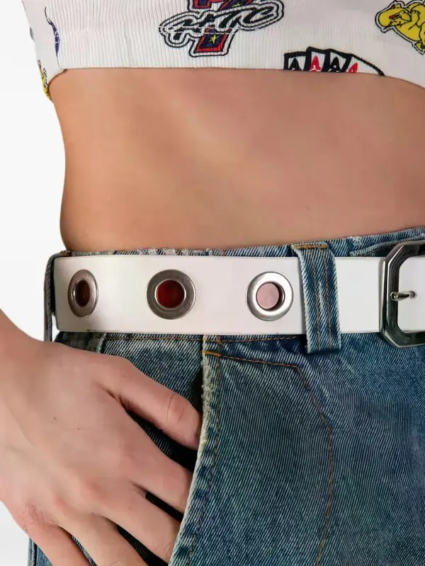 HTC LOS ANGELES Embellished Belt With Silver-tone Hardware