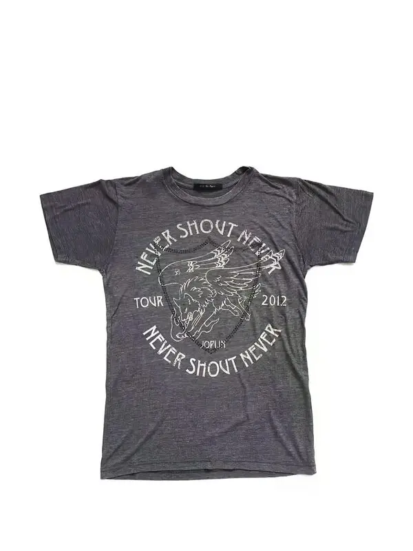 HTC LOS ANGELES Studded Graphic-print T-shirt