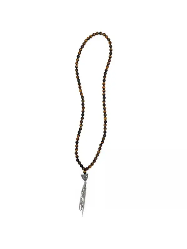 HTC LOS ANGELES Mystery Shield Beaded Tassel Necklace