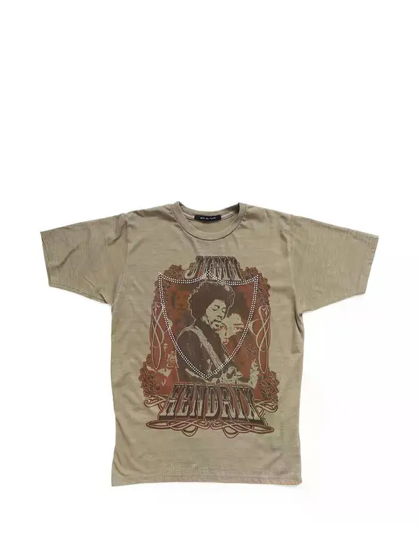 HTC LOS ANGELES Jimi Hendrix Graphic-print T-shirt - Neutrals