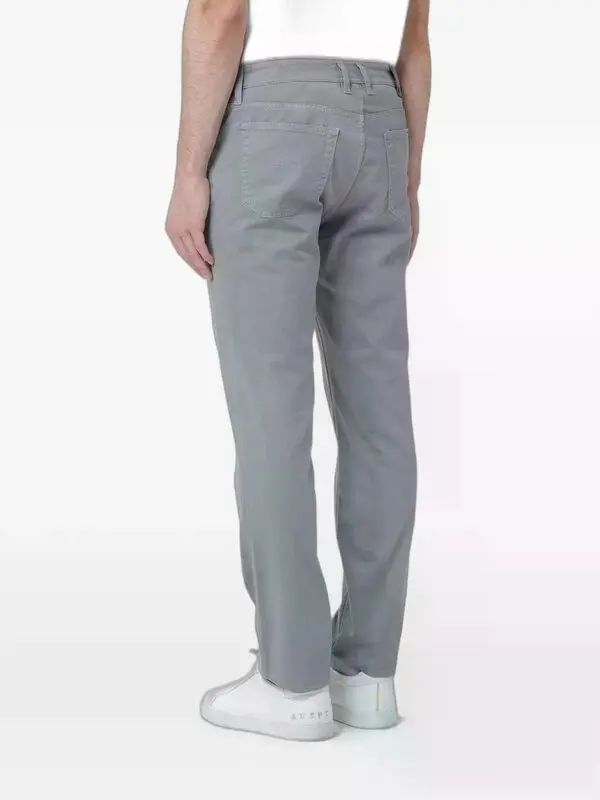 JECKERSON Slim-fit Trousers With Logo Patch