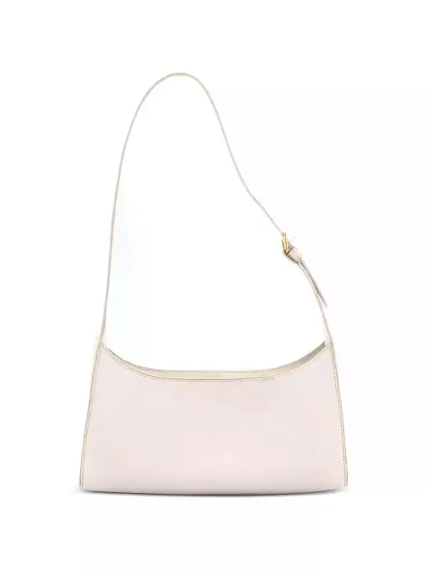 Celine Triomphe Leather Shoulder Bag - White