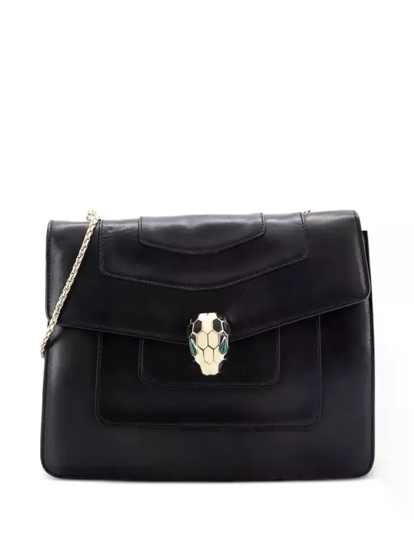 BVLGARI Serpenti Forever Shoulder Bag - Black