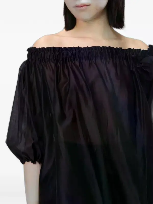 HANITA Off-shoulder Floral-detail Blouse