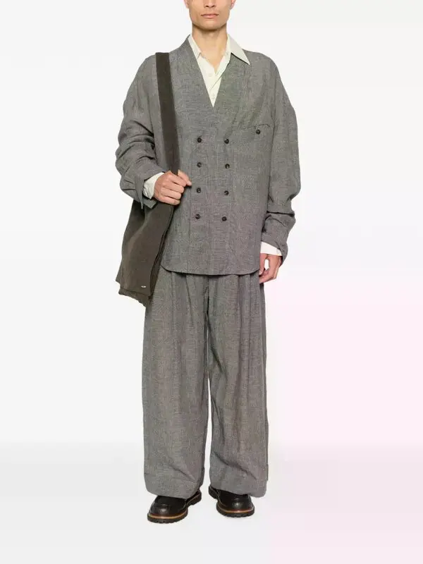 ZIGGY CHEN Check-pattern Trousers