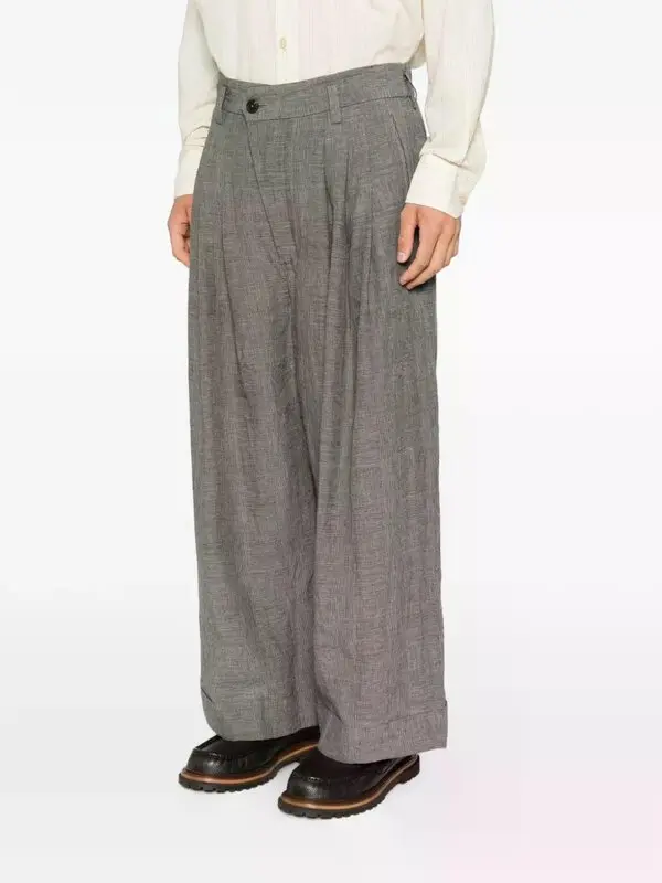 ZIGGY CHEN Check-pattern Trousers