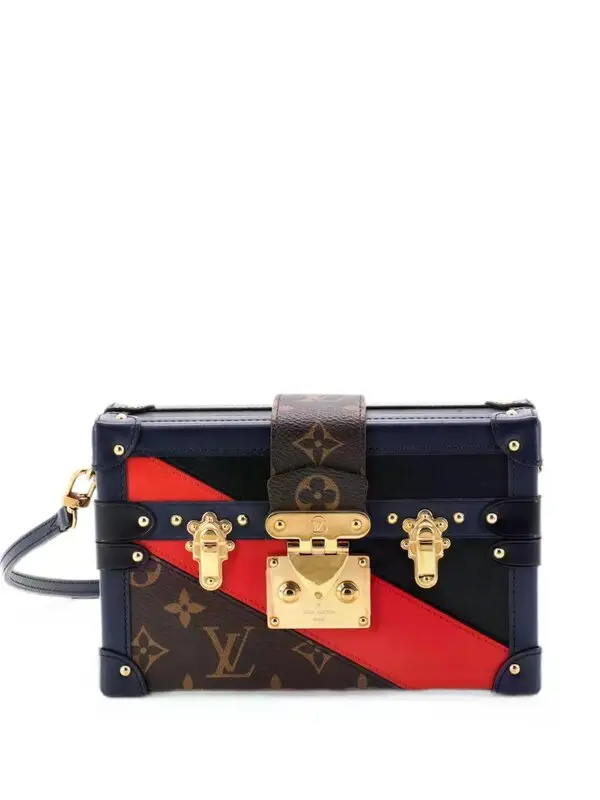 LOUIS VUITTON Petite Malle Handbag Limited Edition Monogram Canvas Clutch Bag - Multicolour
