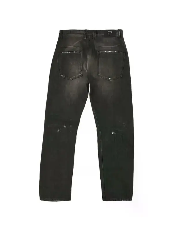 HTC LOS ANGELES Twisted Faded Distressed-effect Jeans