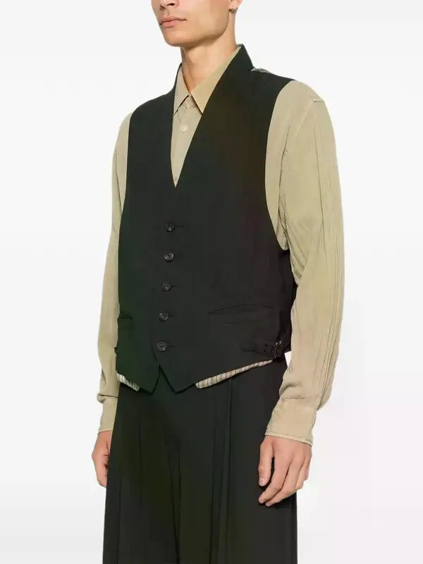 ZIGGY CHEN Patterned Back Waistcoat