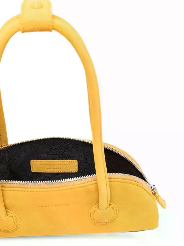 MARGESHERWOOD Bessette Suede Half-moon Tote Bag - Yellow