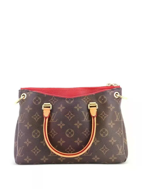 LOUIS VUITTON Pallas Tote Monogram Canvas Shoulder Bag - Brown