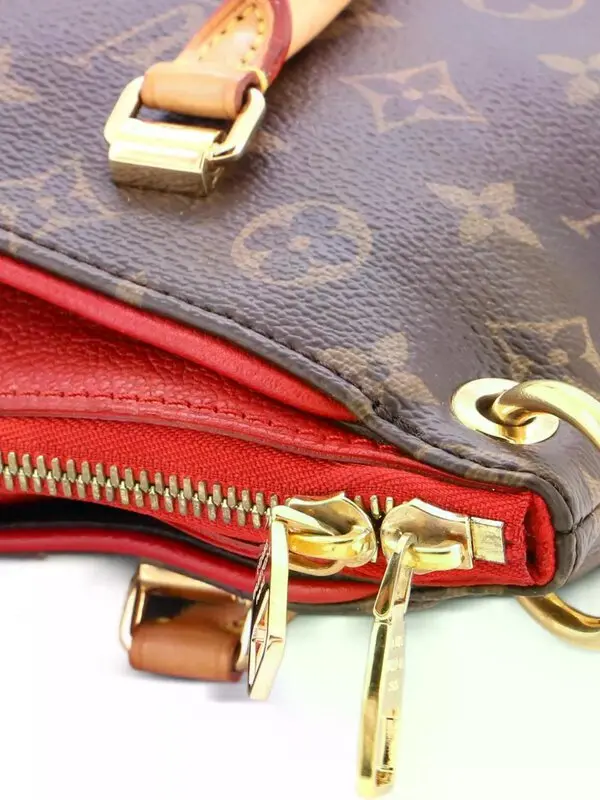LOUIS VUITTON Pallas Tote Monogram Canvas Shoulder Bag - Brown