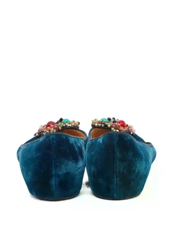 CHRISTIAN LOUBOUTIN Diva Cora Velvet Ballet Flats
