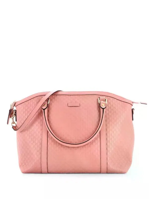 Gucci Britt Convertible Dome Microguccissima Leather Medium Satchel