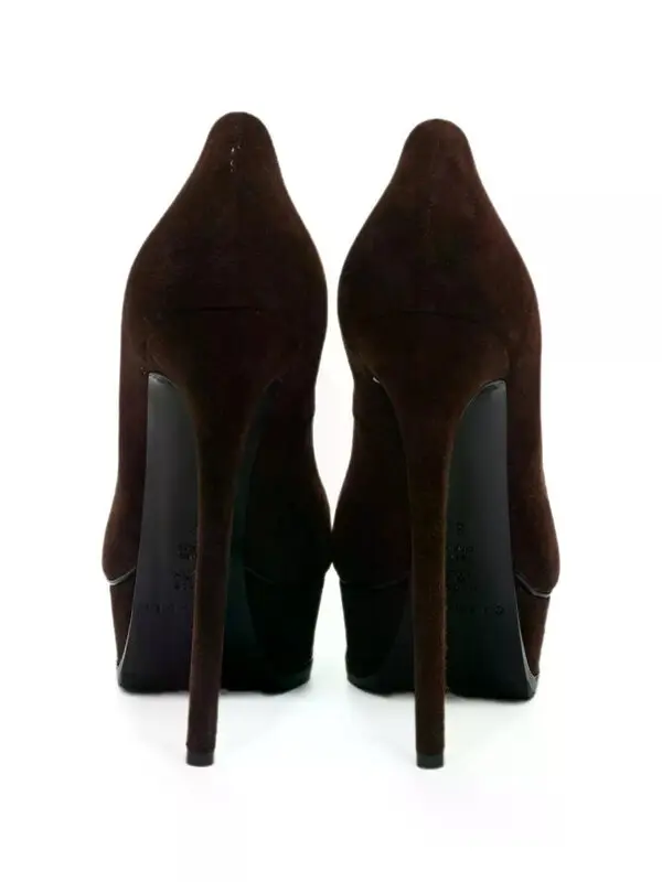 Casadei Daisy Suede Heeled Pumps