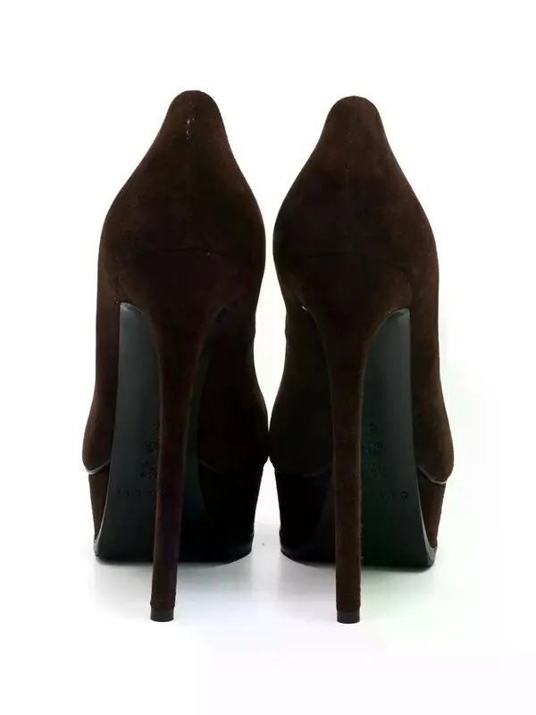 Casadei Daisy Suede Stiletto Platform Pumps