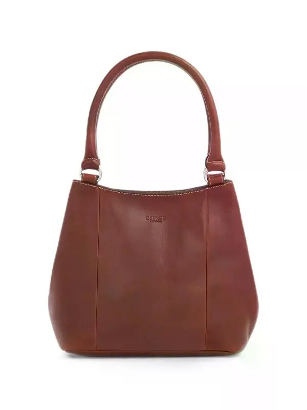 OSPREY Logo-embossed Leather Shoulder Bag - Brown