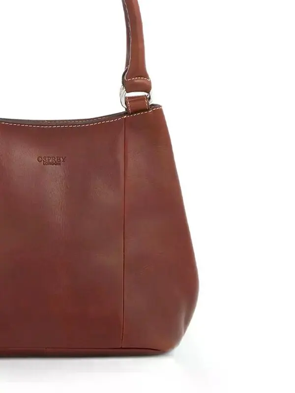 OSPREY Logo-embossed Leather Shoulder Bag