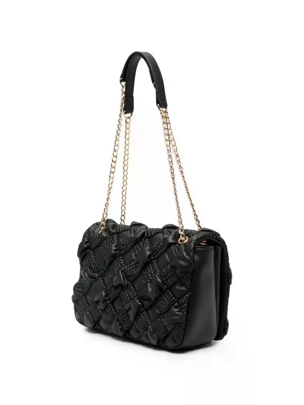 Moschino Quilted Logo-plaque Shoulder Bag
