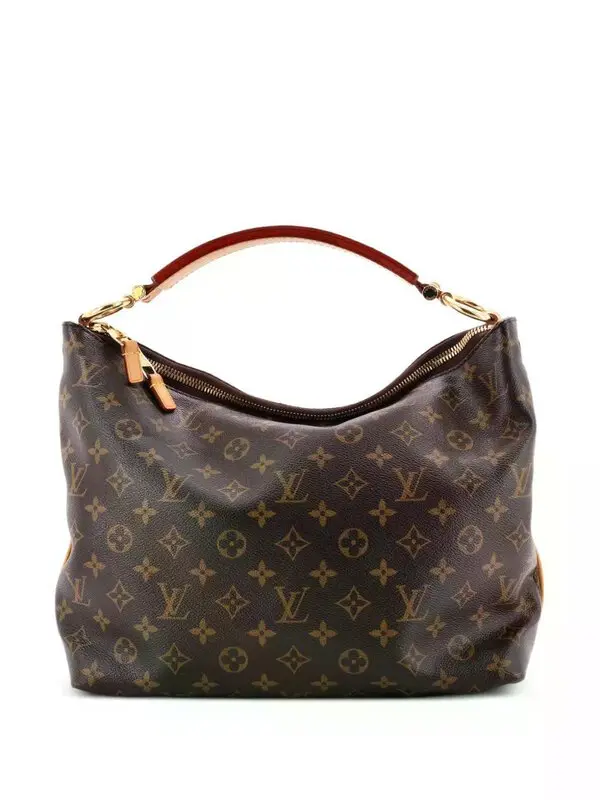 LOUIS VUITTON Monogram Canvas Pm Hobo Bag - Brown