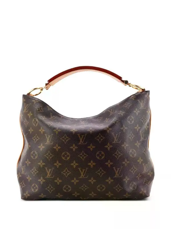 LOUIS VUITTON Monogram Canvas Pm Hobo Bag - Brown