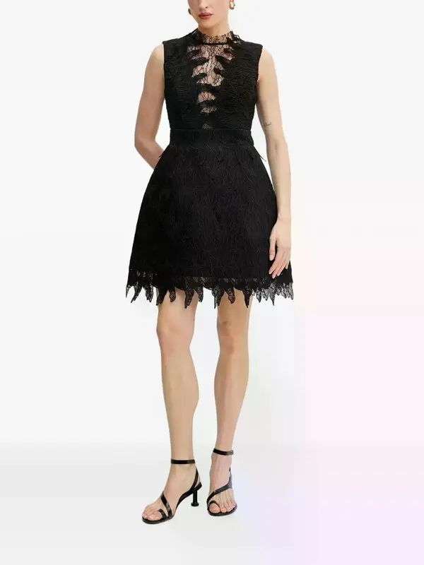 Bardot Silas Guipure-lace Sleeveless Mini Dress