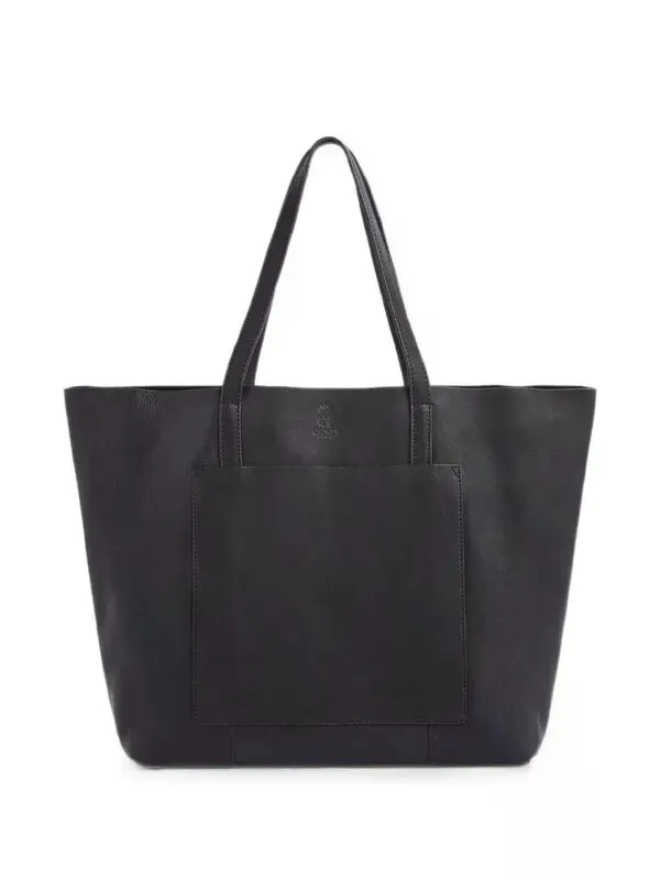 OSPREY Grained Leather Tote Bag - Black