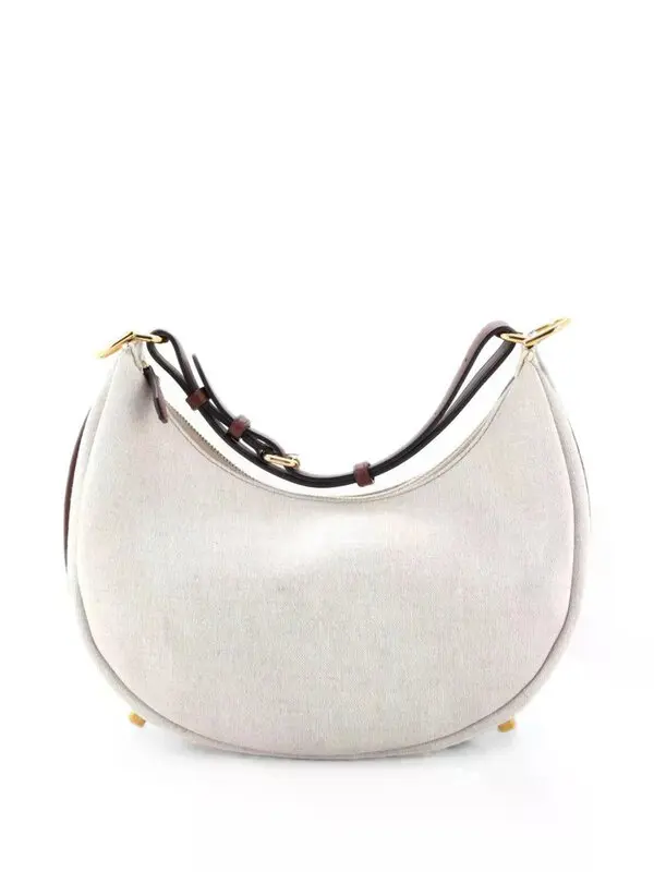 Fendi Fendigraphy Bag Canvas Small Hobo Bag