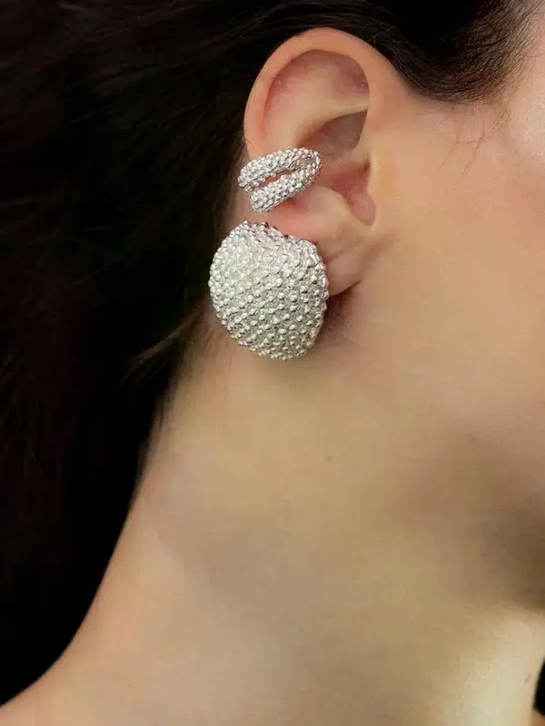 PAOLA SIGHINOLFI Tone Beaded Drop Earrings - Silver