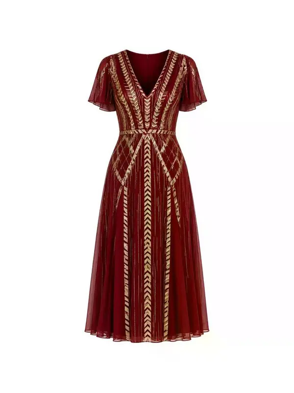 TEMPERLEY LONDON Viola Midi Dress