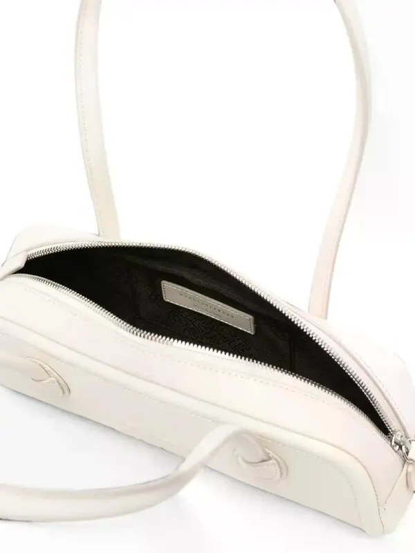 MARGESHERWOOD Embossed Logo Leather Tote Bag