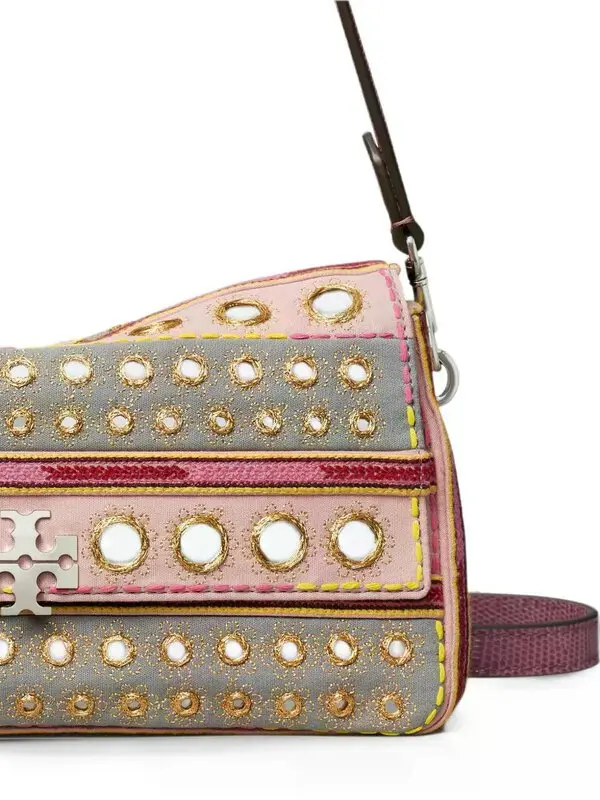 Tory Burch Small Charlie Embellished Shoulder Bag