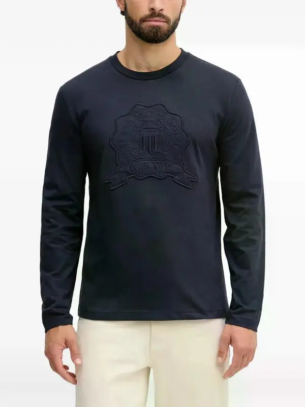 Gant Embroidered-logo Long-sleeve T-shirt