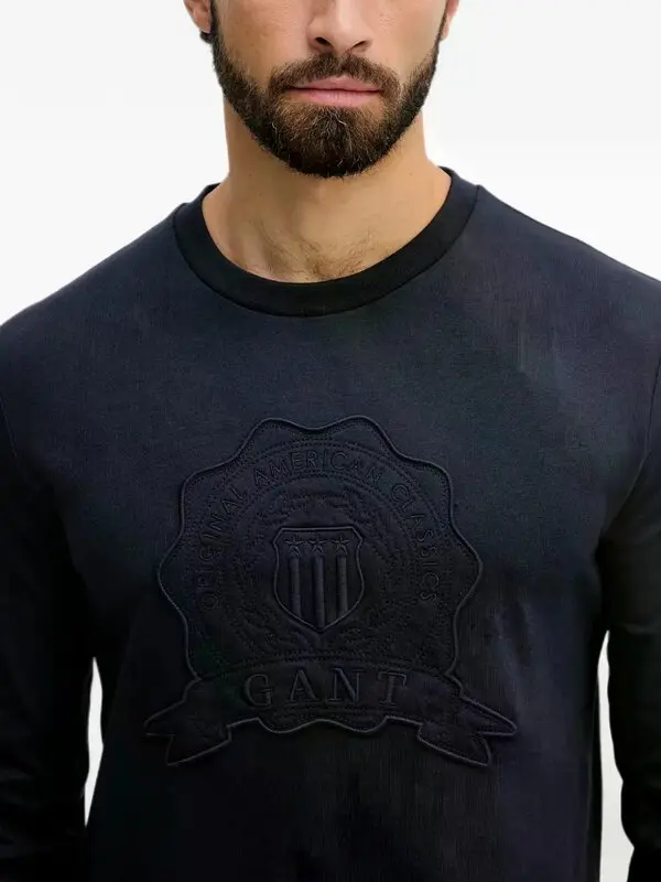 Gant Embroidered-logo Long-sleeve T-shirt