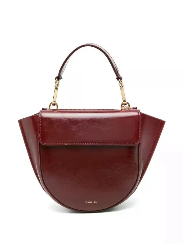 WANDLER Mini Hortensia Leather Tote Bag - Red
