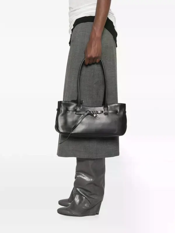 MARGESHERWOOD Buckled Leather Shoulder Bag