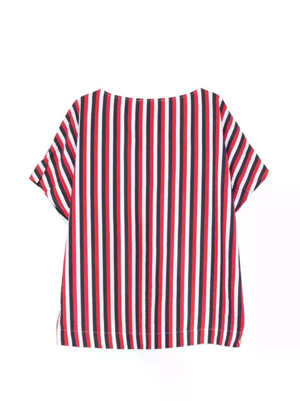 Moschino Striped Patch-pocket Blouse