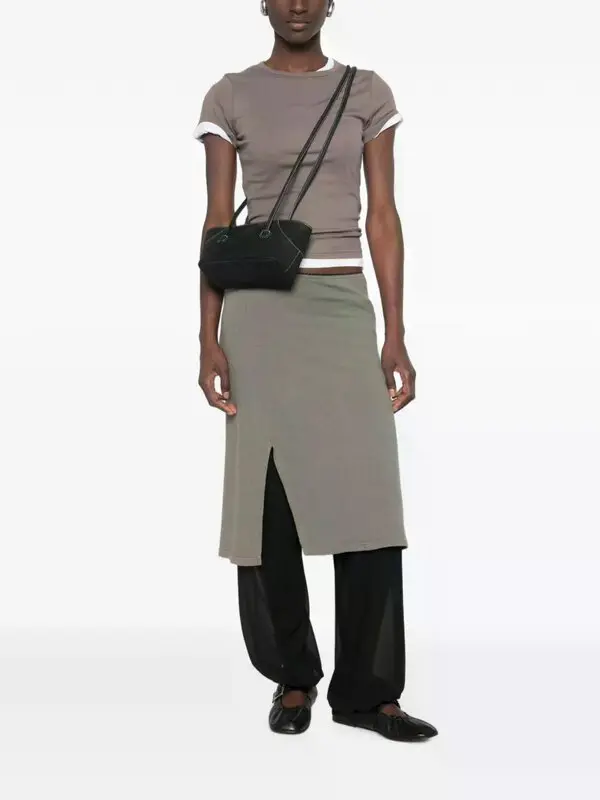 MARGESHERWOOD Small Boat Leather Shoulder Bag