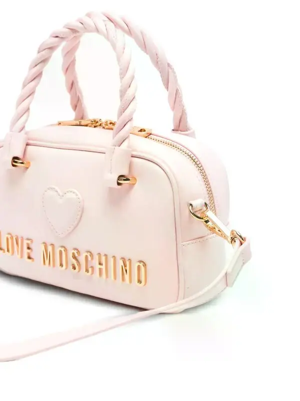 Moschino Heart Patch Logo-lettering Tote Bag