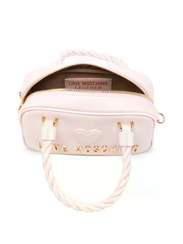 Moschino Heart Patch Logo-lettering Tote Bag