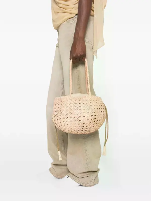 Dragon Woven-design Shoulder Bag