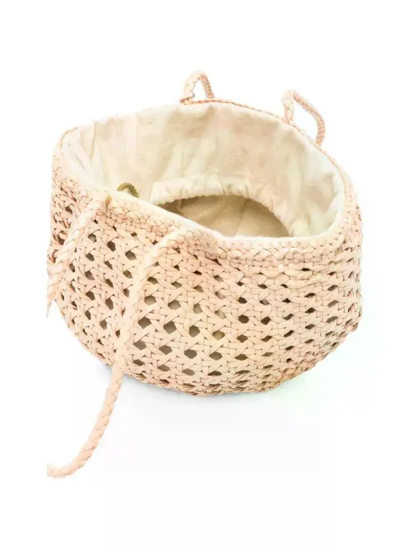 Dragon Woven-design Shoulder Bag