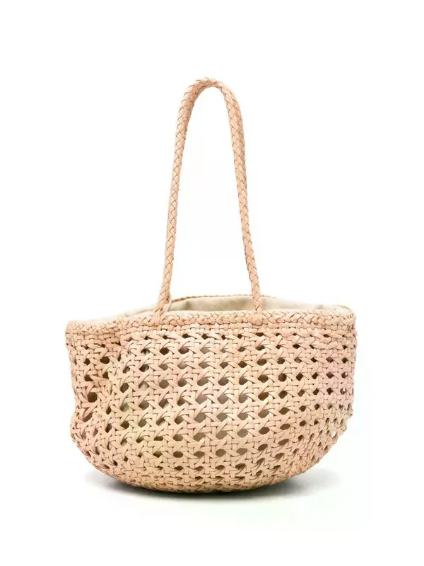 Dragon Woven-design Shoulder Bag - Neutrals