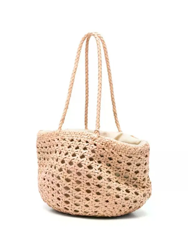 Dragon Woven-design Shoulder Bag