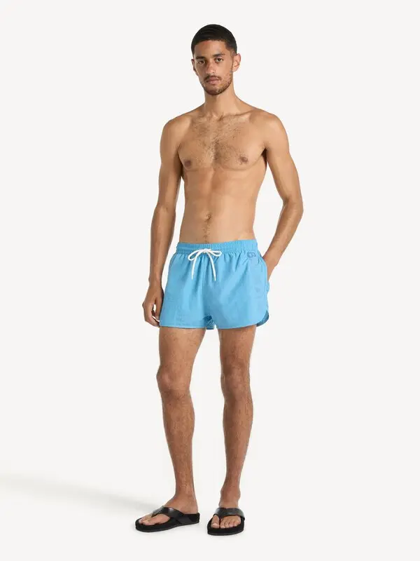 Balmain Embroidered Swim Shorts - Blue